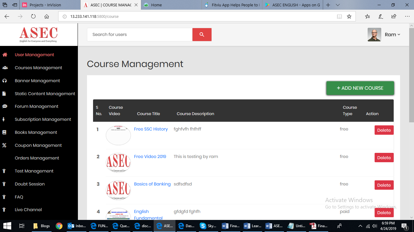 ASEC ENGLISH an app for Learners is now LIVE - Mobulous